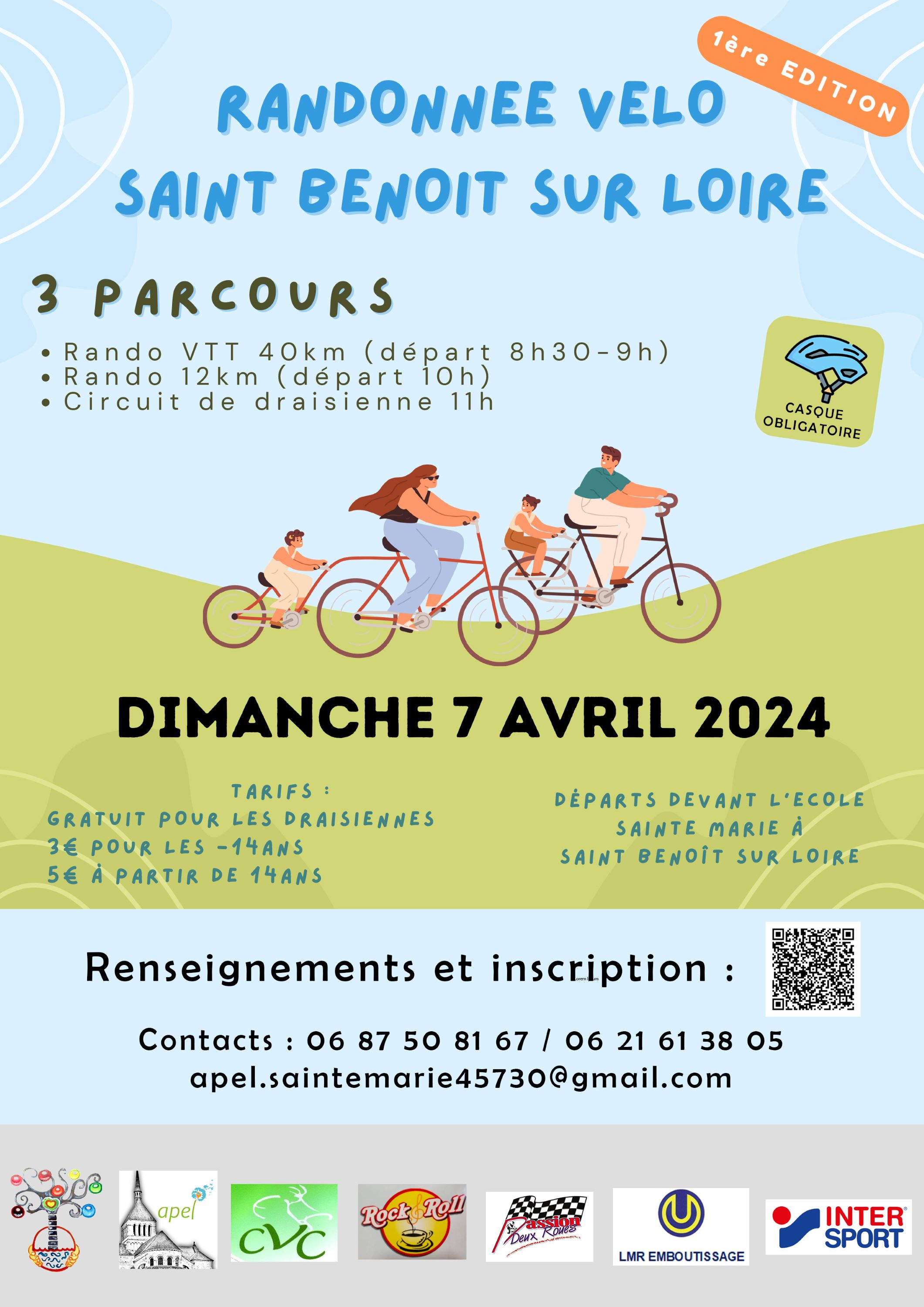 Randonnée vélo en famille à Saint-Benoît sur Loire | Kidiklik