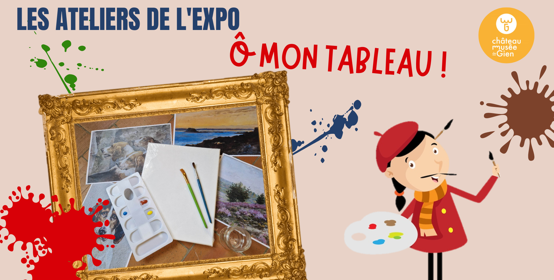 Ô mon tableau ! Visite-atelier au château-musée de Gien | Kidiklik